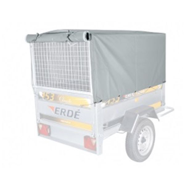 Toldo remolque Erdé 194, 193 alto doble cartola enrejillada - Feu Vert