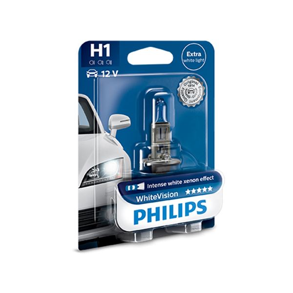 Bombilla h1 Philips whitevision 55w 12v 1 ud - Feu Vert