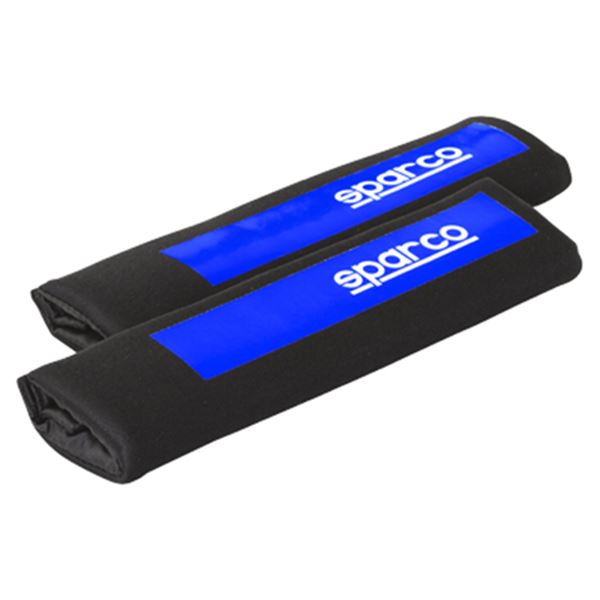 Cubre cinturones Sparco azul y negro - Feu Vert