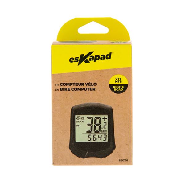 Contador de km con hilo 9 funciones Eskapad - Feu Vert