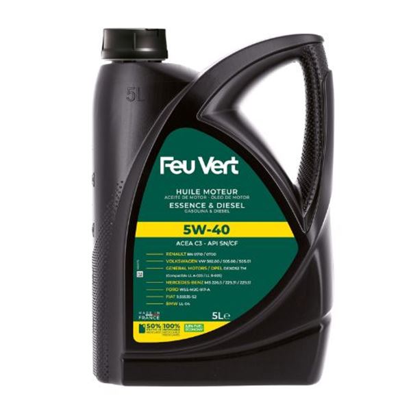 Aceite Feu Vert 5W40 C3 5L - Feu Vert